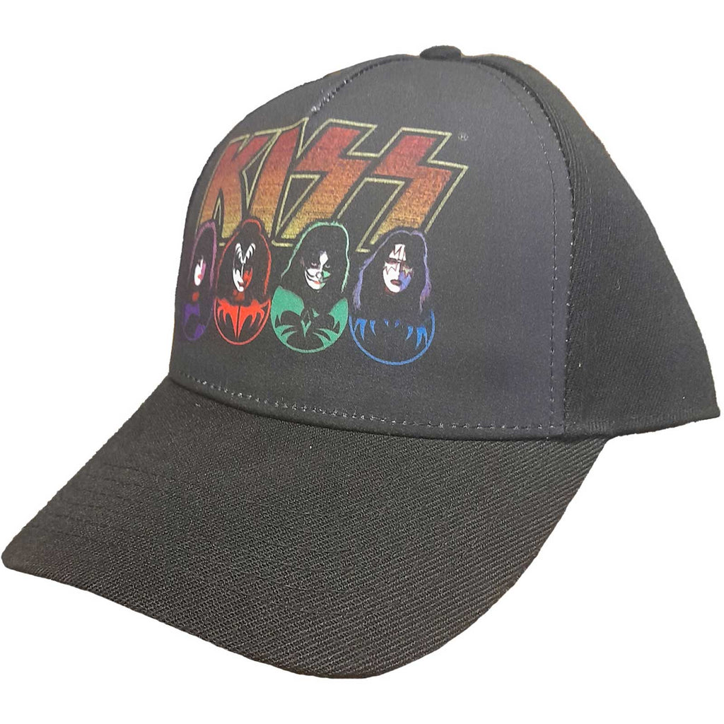 KISS Baseball Cap: Logo - Faces & Icons – ATC Music Merch