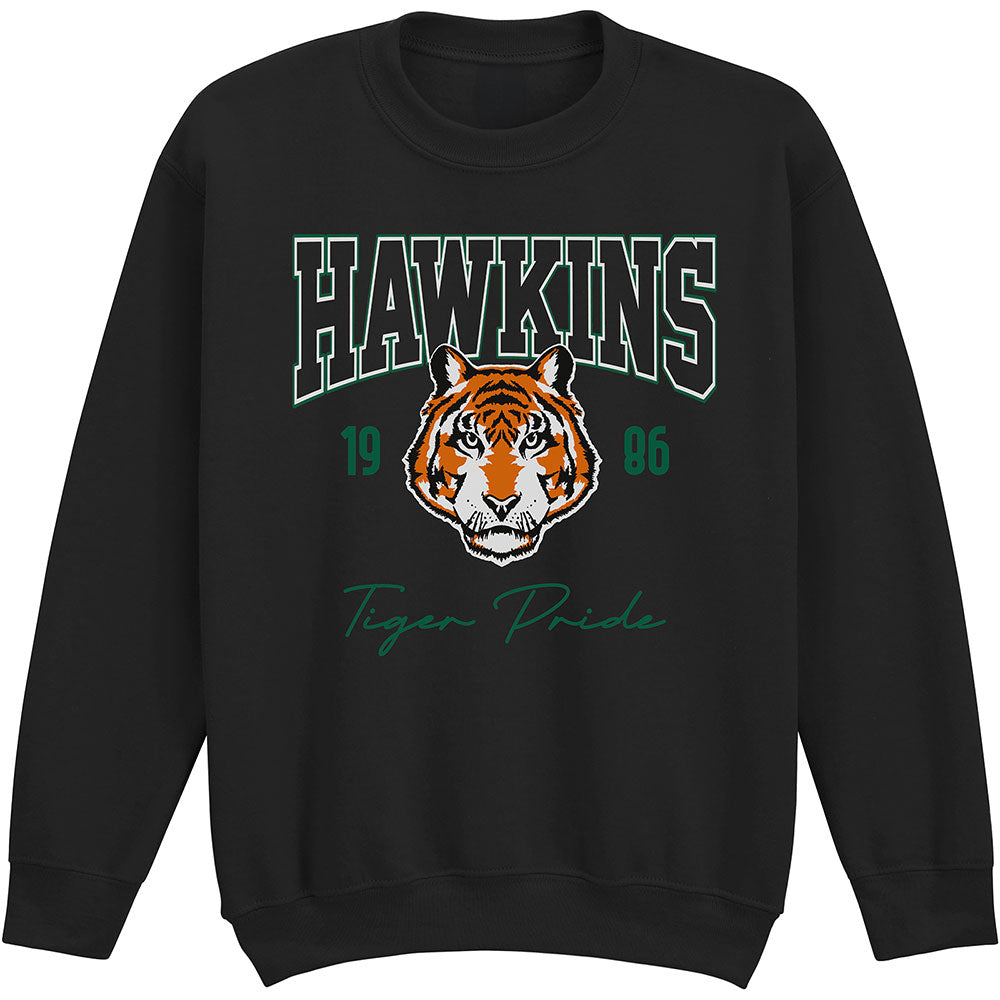 Stranger Things Sweatshirt: High School Hawkins (Black) – ATC Music Merch
