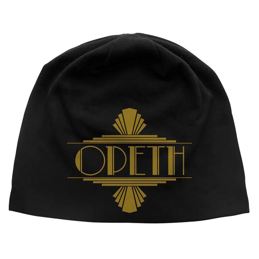 Opeth Beanie Hat: Art Deco Logo JD Print – ATC Music Merch
