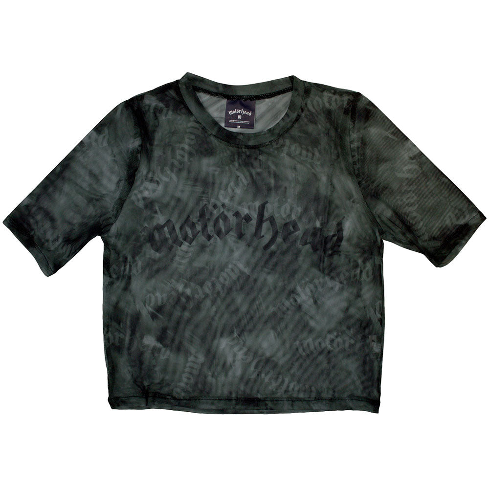 Motorhead Ladies Crop Top: Logo (Mesh) – ATC Music Merch