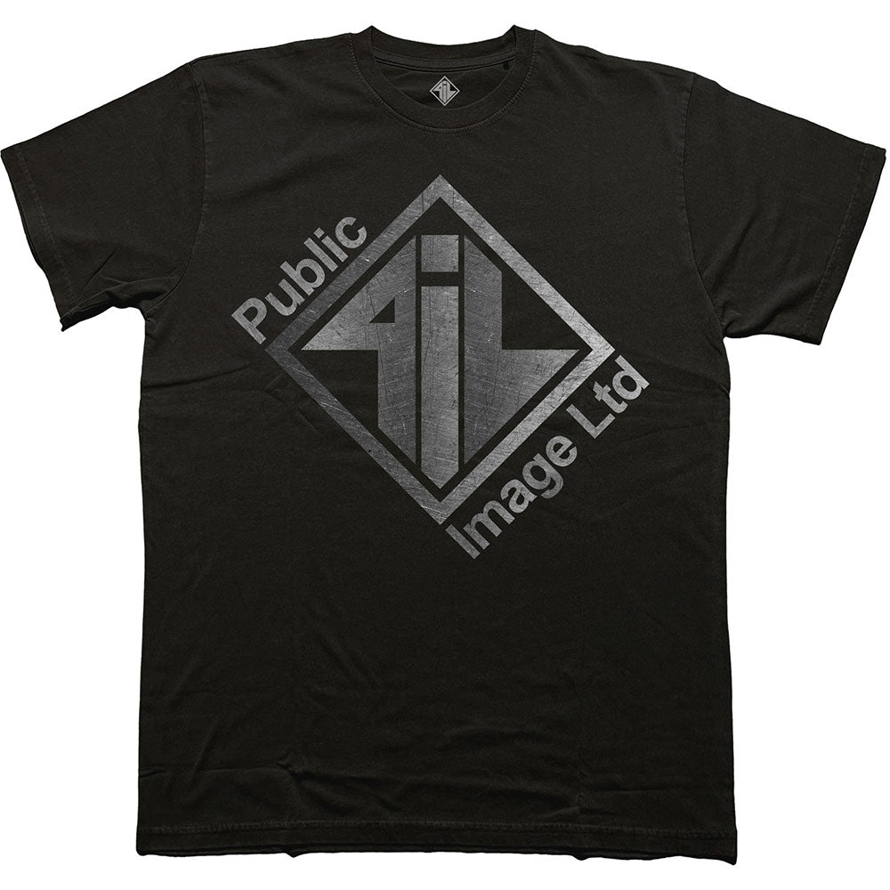 PIL (Public Image Ltd) T-Shirt: Brushed Steel Logo & Text (Black) – ATC ...
