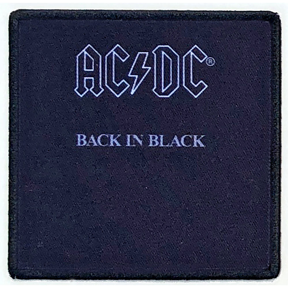 AC/DC Standard Patch: Back In Black – ATC Music Merch