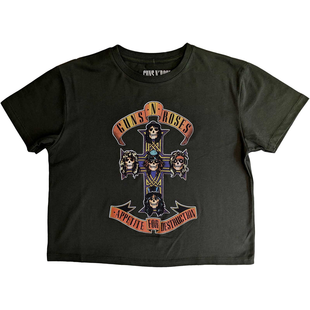 Guns N' Roses Ladies Crop Top: Appetite For Destruction – ATC Music Merch