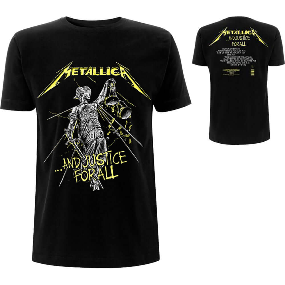 Metallica T-Shirt: And Justice For All Tracks (Back Print) – ATC Music ...