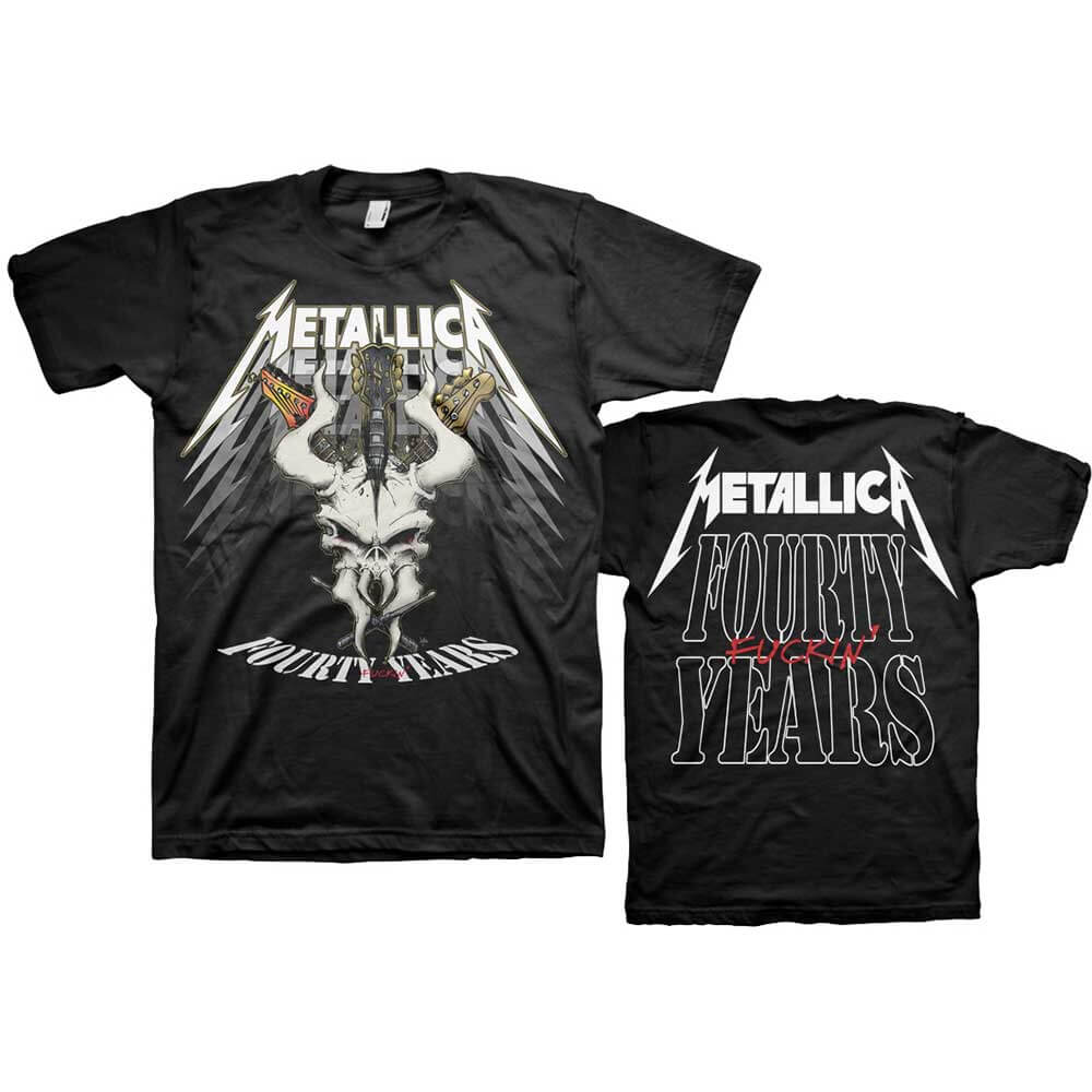 Metallica T-Shirt: 40th Anniversary Forty Years – ATC Music Merch