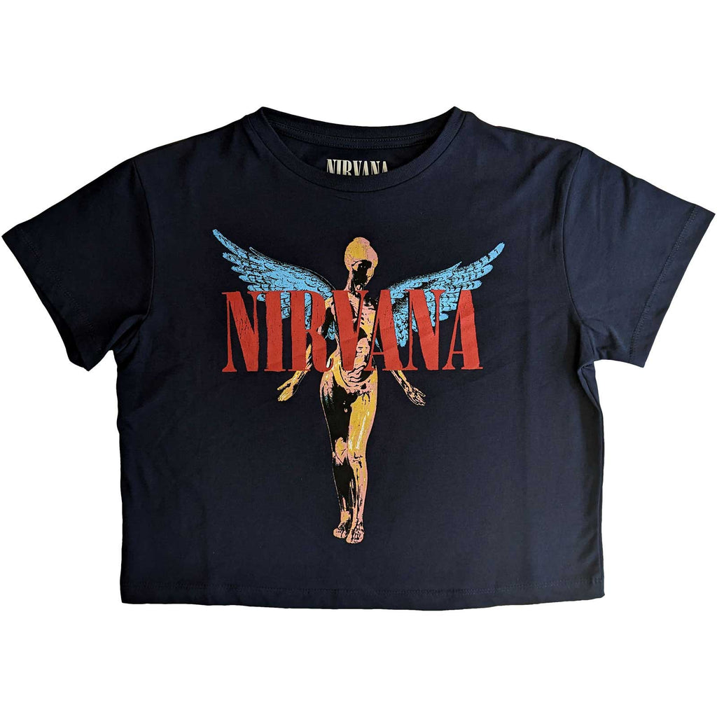 Nirvana Ladies Crop Top: Angelic – ATC Music Merch