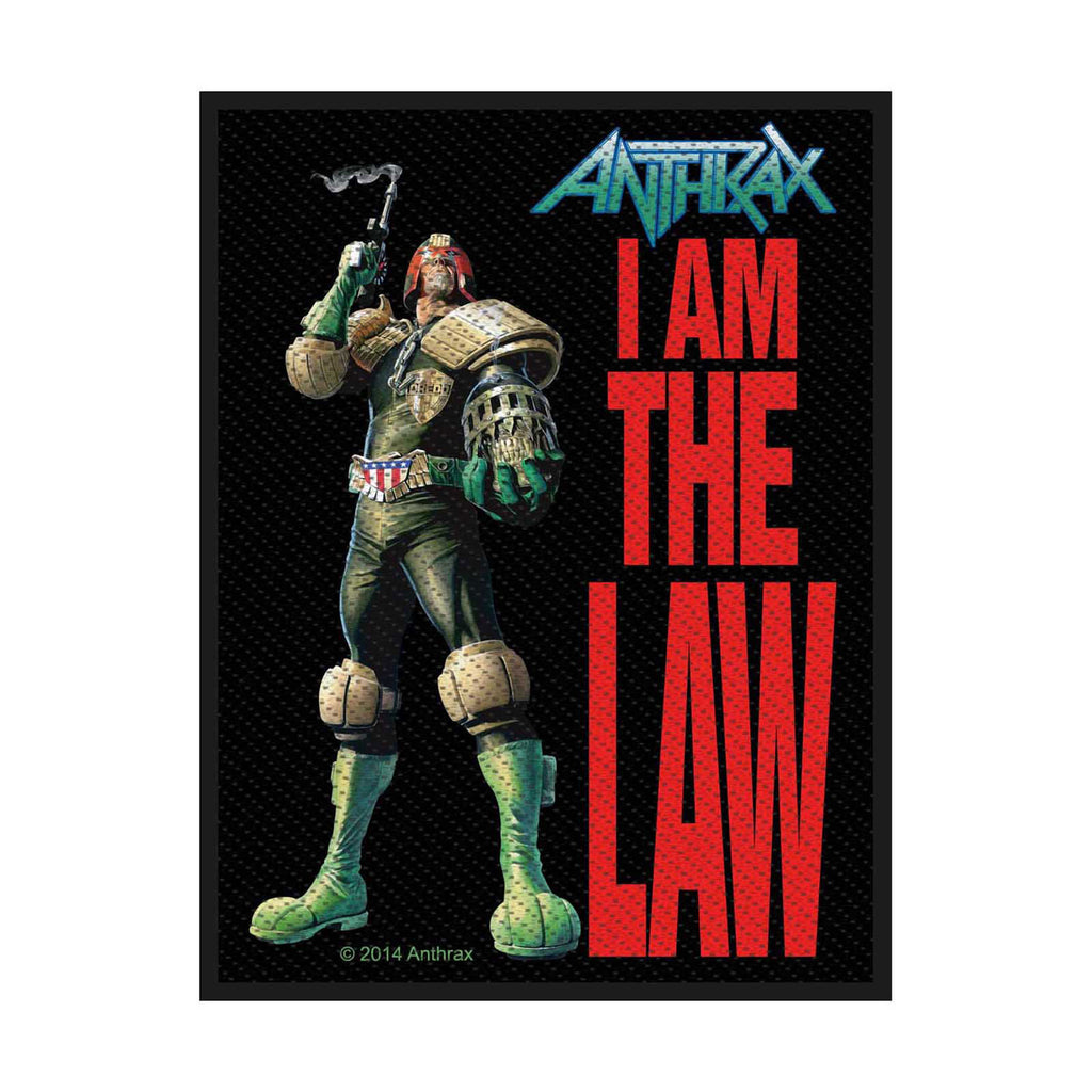 Anthrax Standard Patch: I Am The Law (Loose) – ATC Music Merch